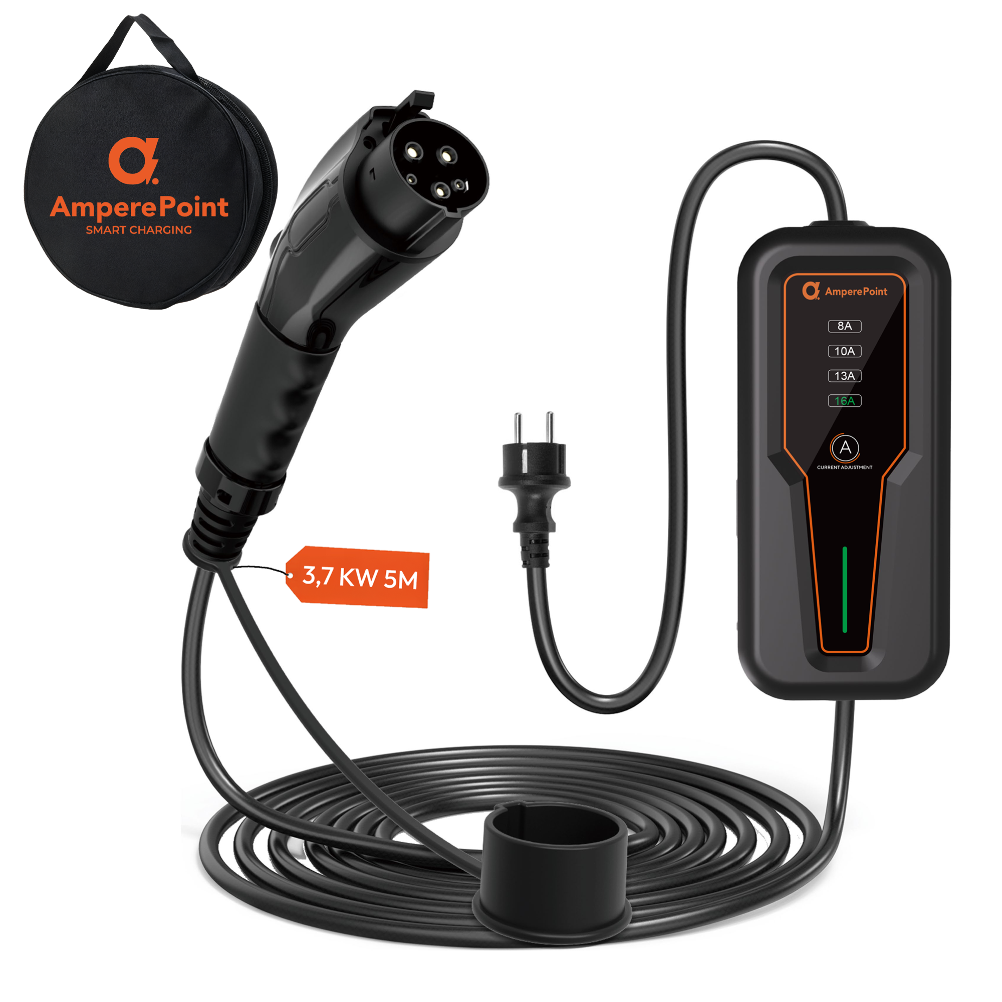 Portable Charger B35 (16A, Type 1, 3.7kW) – AMPERE POINT