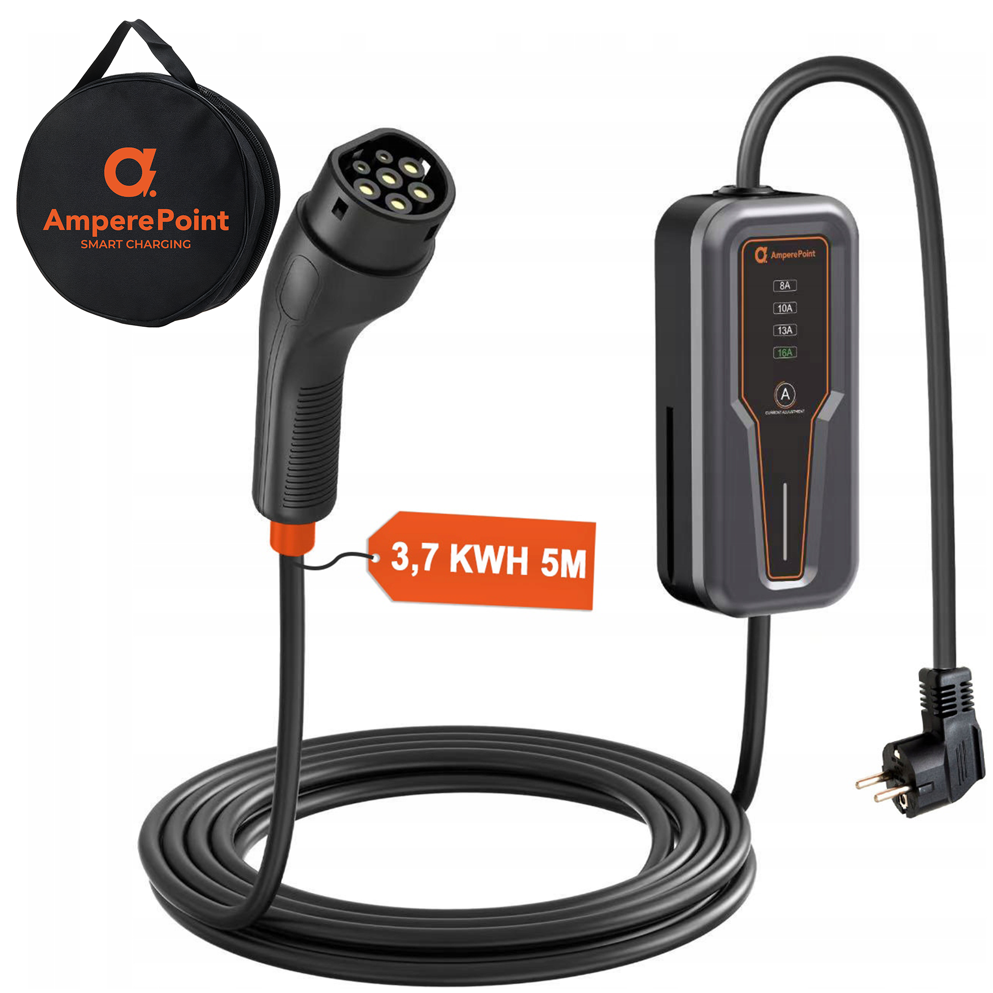 Portable Charger B35 (16A, Type 2, 3.7kW) – AMPERE POINT